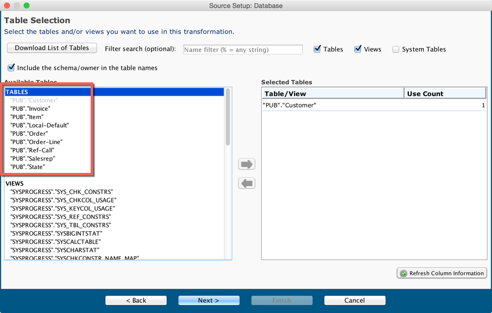 Configure a Progress JDBC database source in Jitterbit Design Studio